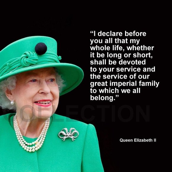 Wall Decor | Queen Elizabeth Ii I Declare Before You All That Quote ...